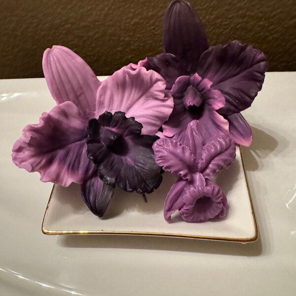 Orchid Diffuser Lavendar Cattleya Design Ceramic Stone Home Fragrance ...