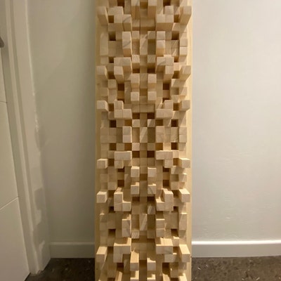 Wood Diffuser, Wood Wall Decor Mosaic, Acoustic Diffuser, Custom ...