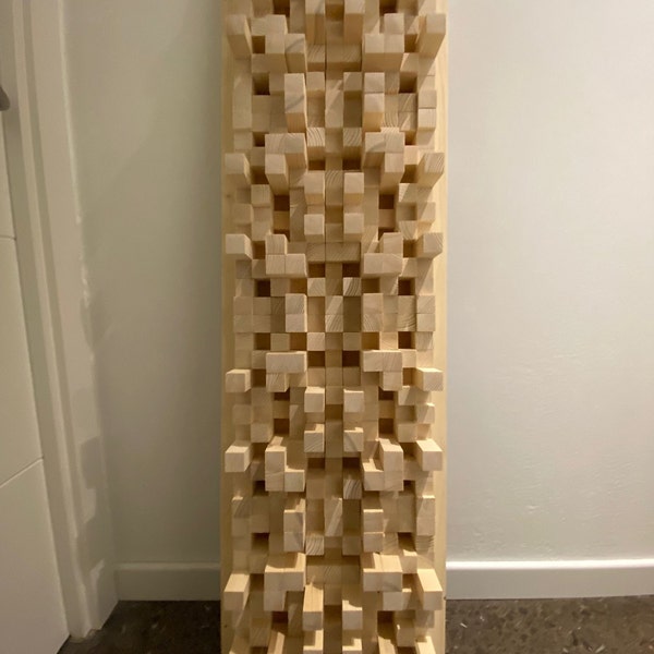 Wood Diffuser, Wood Wall Decor Mosaic, Acoustic Diffuser, Custom ...
