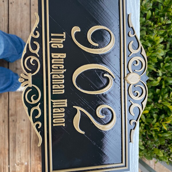 Personalized Haunted Mansion Themed Address Plaque W/ Family Name ...