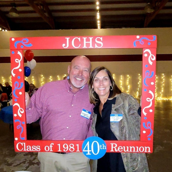 Reunion Photobooth Frame, High School Class Reunion Photo Booth, School ...