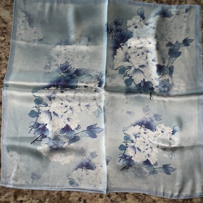100% Silk Scarf Mulberry Silk Scarf Wild Flower Scarf Wild Flower Scarf ...