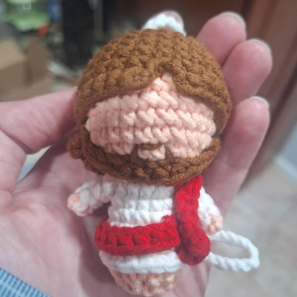 Crochet Mini Jesus Keychain/hanging, Birthday Gift - Etsy
