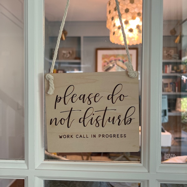 Please Do Not Disturb Door Sign, Conference Call Sign, Video Call Sign ...