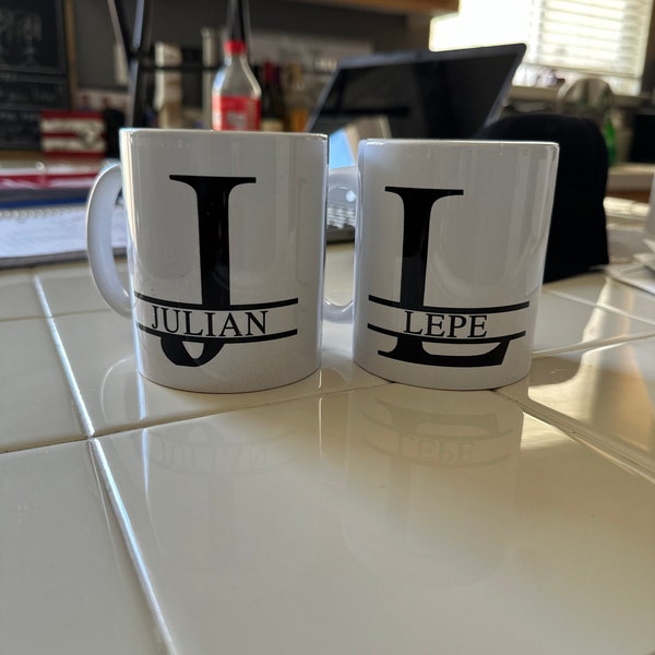 Personalized Coffee Mug for Men, Personalized Monogram Mug,mens Coffee ...