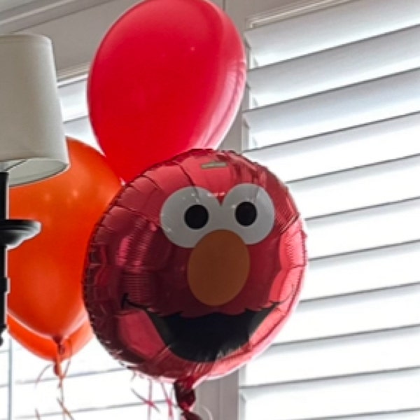20" Elmo Balloon - Elmo Birthday Party Decorations, Sesame Street Theme ...