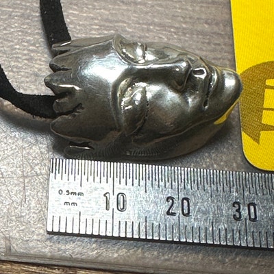 925 Sterling Silver Stone Statue Ghost Head Ring Ghost Head - Etsy