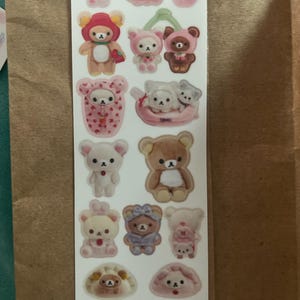 Cuteness Overload Sticker Sheet Korean Stationery, Cute Kpop Photocard ...