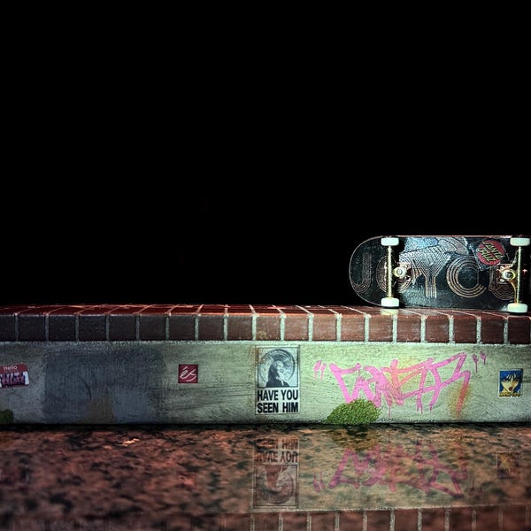 12” Cement Fingerboard High Level Ramps Park Bench 2.0 / Ledge With ...