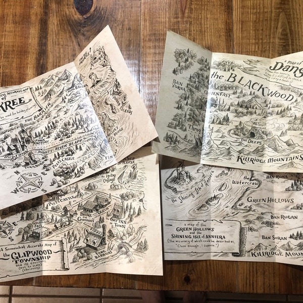 Wingfeather Saga 12 Item Adventure Pack 1 2 Foldable Play Maps From ...