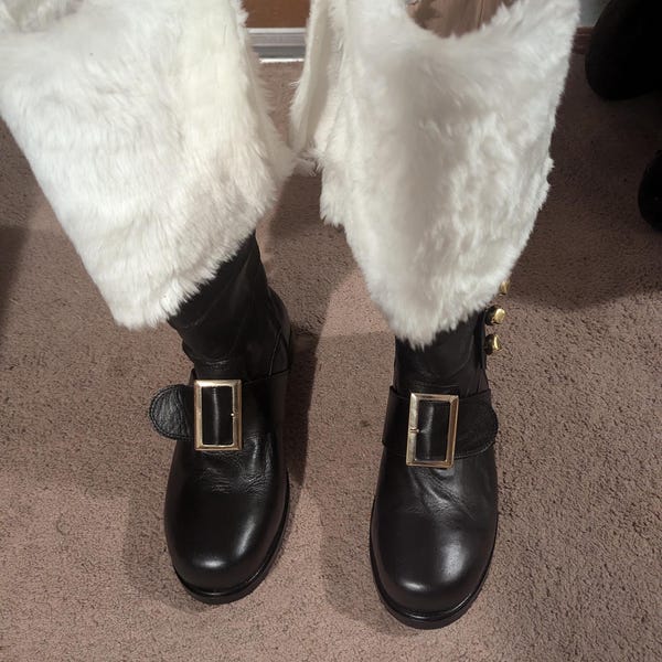Handmadesoulful Santa Maurice Boots,santa Suit,chrismas Costume,santa ...
