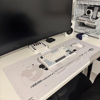 Techsource Mousepad - Cyber White | 900x400/800x300 | Stitched Edges ...