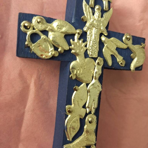 XL Hand Painted Wooden Cross - Etsy