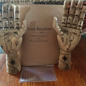 Palm Reading Hand With Palmistry Guide Book and Magnifier Divination ...