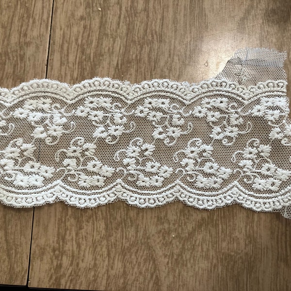 Off-white Tree of Life Lace Fabrics Embroidery Floral Tulle Fabrics ...