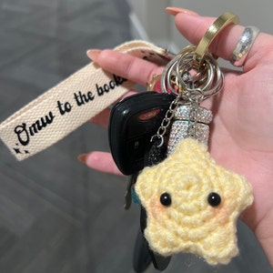Kawaii Star Crocheted Keychain, Amigurumi , Cute Bag Charm, Accessories ...