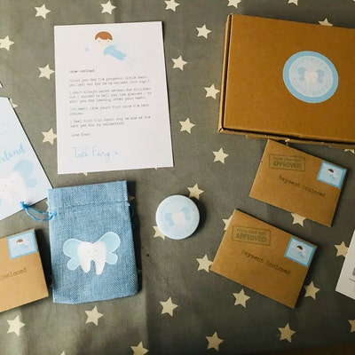 Extensive Personalised Blue Tooth Fairy Kit/set Can Be Used Again and ...