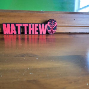 Personalized Superhero Name Plate, Avengers Desk Plate, Marvel Comics ...