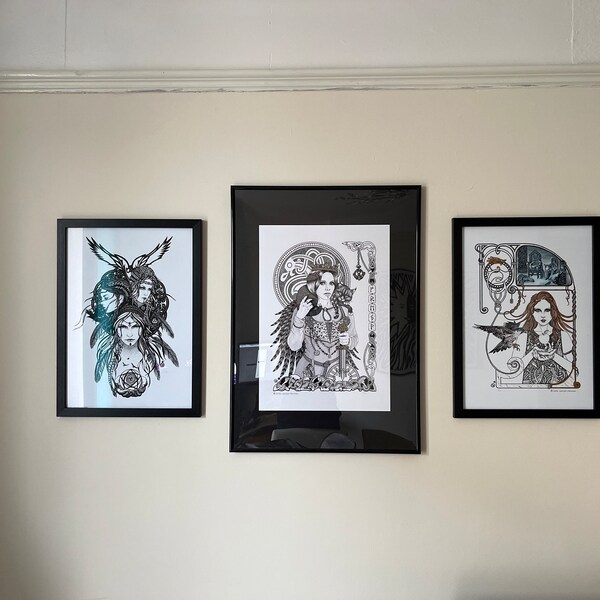 The Norns - A3 Print - Viking Poster - Norse Mythology - Viking Art ...