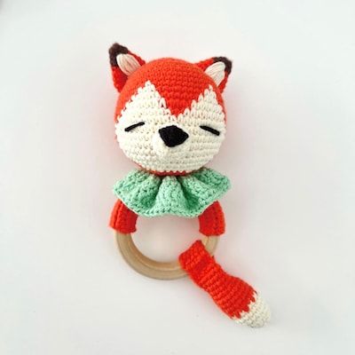 Crochet PATTERN Fox Rattle,crochet Baby Rattle ,crochet Toy for Baby ...