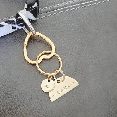 Heart Split Ring, Hardware Add on for Pet Id Tags. - Etsy