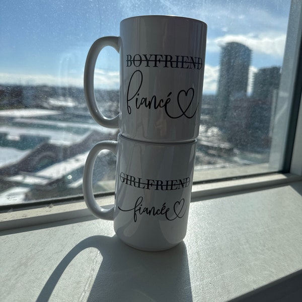 Engagement Gift for Couple, Fiance Mug, Engagement Mug, Wedding Gift ...
