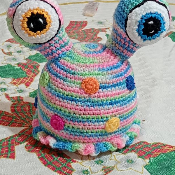 Cute Amigurumi Monster Slug Crochet Pattern - Amigurumi Monster Toy PDF ...
