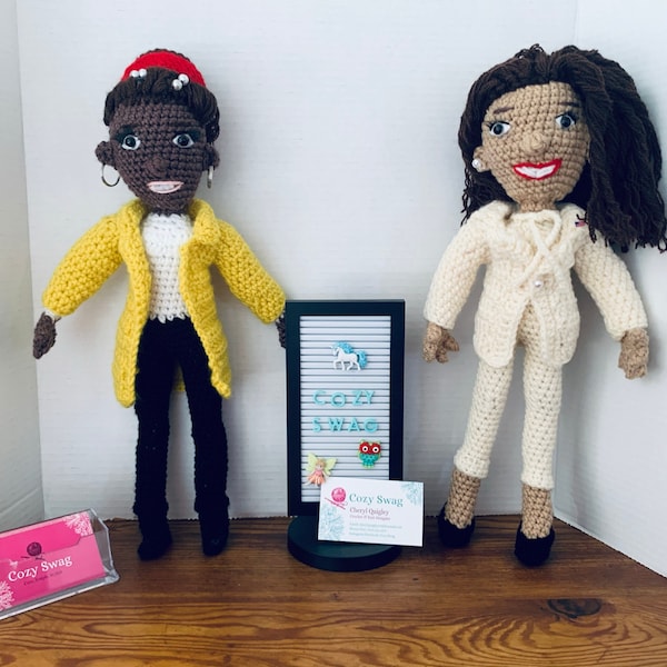 PATTERN PDF Vice President Kamala Harris Crochet Amigurumi Crochet Doll ...