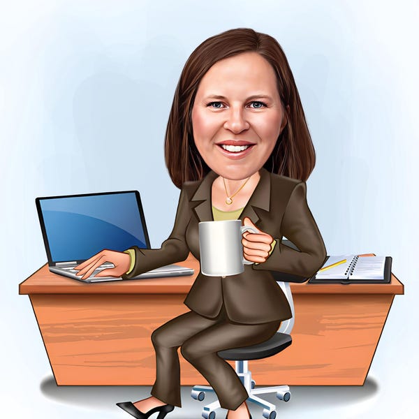 Funny Super Boss Portrait, Bosses Day Gifts, Personalized Boss Portrait ...