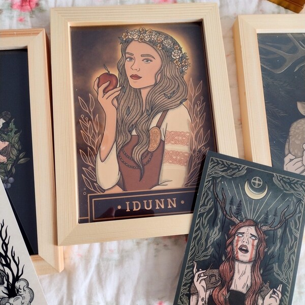 DEVANA A5 Art Print | Slavic Goddess | Folklore | Pagan Art | Dziewanna ...