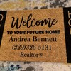Realtor Custom Doormat Open House Doormat Realtor Doormat Business ...