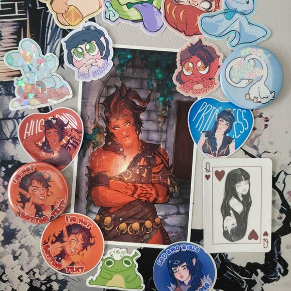 BG3 Mini Goobers Sticker Set // BG 3 Cute Chibi Sticker, Funny Sticker ...