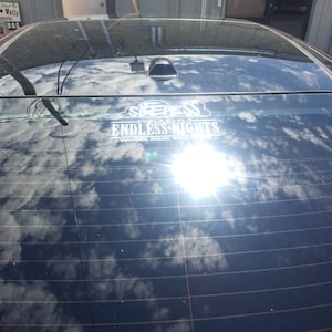 Endless Nights JDM Car Window Decal Sticker Bumper Sticker, Windshield ...