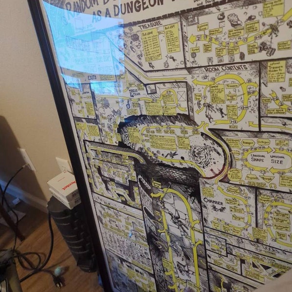 Digital File: Random Dungeon Generator as a Dungeon Map (3 Ft.x2 Ft ...