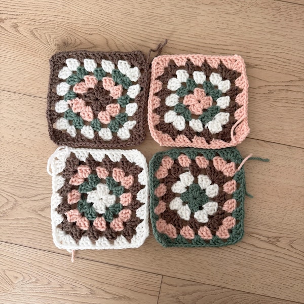 Granny Square Blanket, Nora Granny Square Throw Blanket Pattern, Granny ...