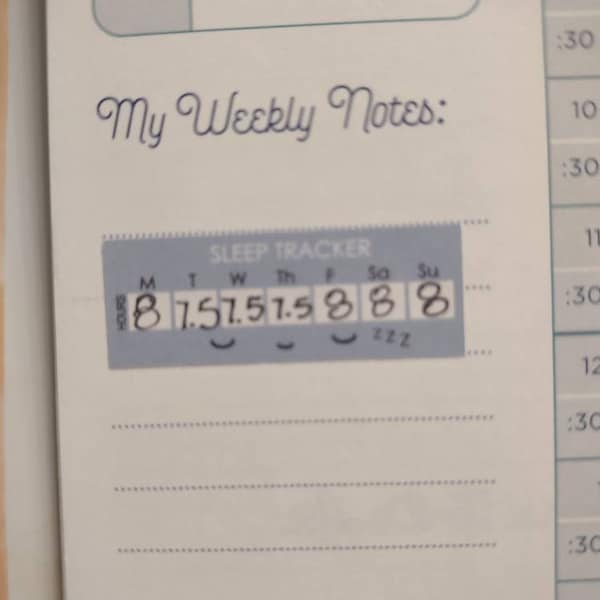 Happy Sleep Tracker Reminder Label Sticker for Erin Condren Life ...