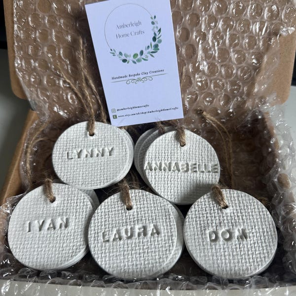 Initial Gift Tags - Anniversary Gift - Initial Gift Tags - Name Tag ...