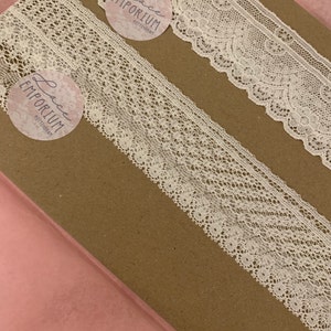 Beautiful Vintage Style Nottingham Lace Trim by the Meter, 3.5cm ...