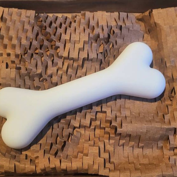 White, Pink, Black or Red Silicone Bone: Pet Play, Sensory / Chew Stim ...