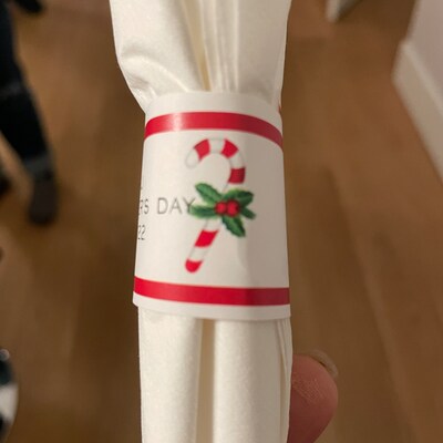 50 Personalized Napkin Wrappers - Etsy