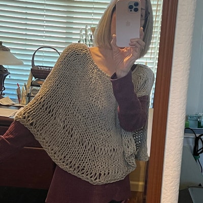 Knitting Pattern Poncho Summer Poncho Pattern Beginner - Etsy