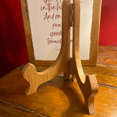 Plate/plaque/picture Wood Display Stand Made From Oak, Maple, Cherry ...