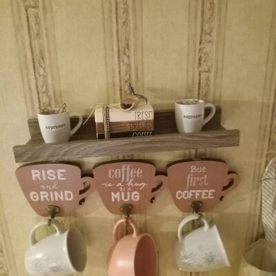 Coffee Mini Wood Book Stack With Scoop/ Coffee Bar/ Tier Tray - Etsy