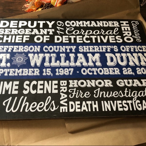 Policeman Sign, Custom Police Officer Words, Police Subway Art, Police ...