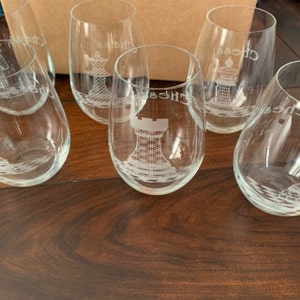 IPA Crystal Beer Glass with Vintage Banner and Customized with | Etsy