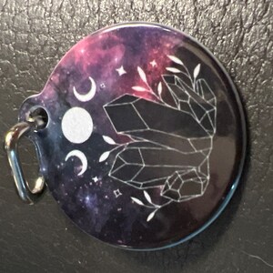 Custom Pet ID Tag Triple Goddess Pagan Pentacle Moon Magic Minimalist ...