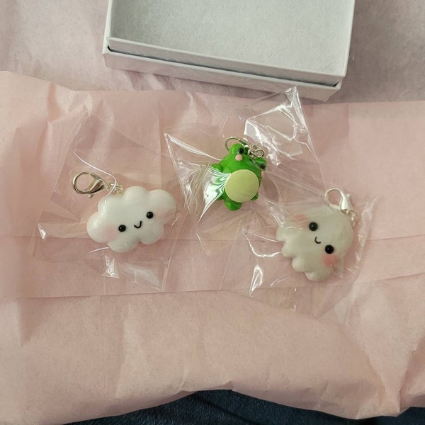 Kawaii Popsicle Charm - Cute Summer Popsicle - Smiling Face Ice Cream ...