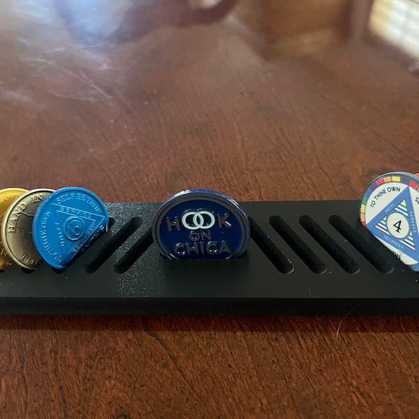 AA Chip Holder Tray, Coin Holder, Sobriety NA Recovery Men Women, Gift ...