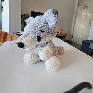 PATTERN: Wilson the Wolf Pup Crochet Wolf Pattern Amigurumi Wolf ...
