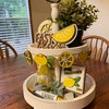 Lemon Tiered Tray Set Lemonade Tiered Tray Squeeze the Day Set of 7 DIY ...